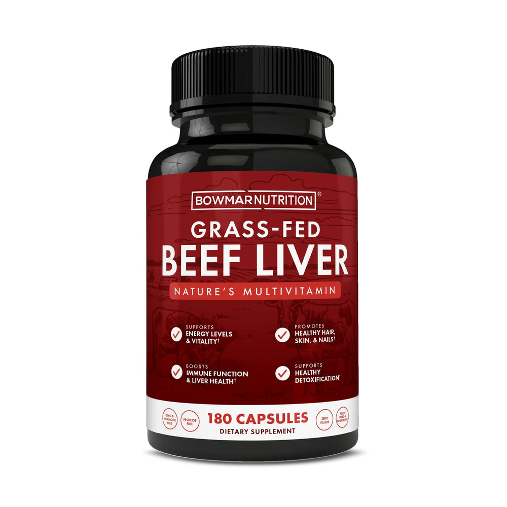 Beef Liver Caps - Grass Fed | Bowmar Nutrition